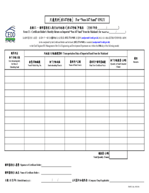 Fillable Online Form C1 - Certificate Holder's Monthly Return on ...
