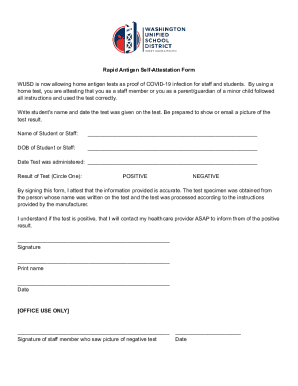 Completable En línea Rapid Antigen Test Self-Attestation Form Fax Email ...
