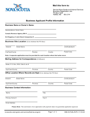 Fillable Online Registry of Motor Vehicles - Vehicle Registration - NS ...