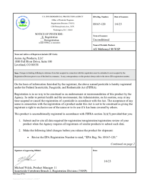 Fillable Online US EPA, Pesticide Product Label, AX METHOMYL 90 WSP,01 ...
