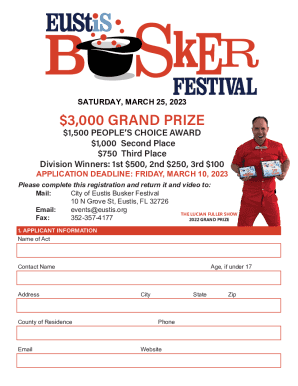 Fillable Online $1,500 PEOPLES CHOICE AWARD Fax Email Print - pdfFiller