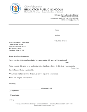Fillable Online New sick bank request letter - 4 2020 (fillable ...