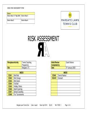 Fillable Online BASIC RISK ASSESSMENT FORM Fax Email Print - pdfFiller