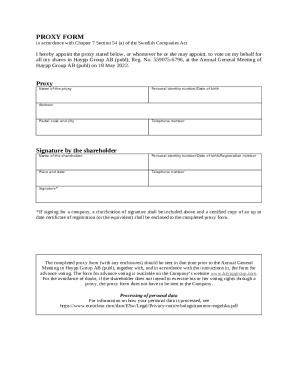 Proxy AGM 2022 (ENG) - Haypp Group Doc Template | pdfFiller