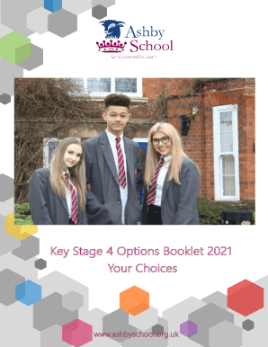 Fillable Online Key Stage 4The Options Process - The Buckingham School ...
