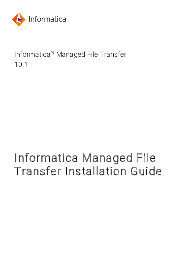 Fillable Online Informatica Managed File Transfer - 10.1 - Informatica ...