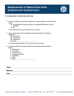 Fillable Online Replacement of Natural Gas Units Supplemental ...