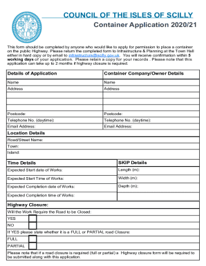 Fillable Online Shipping Container Permits, Zoning Laws, and Building ...