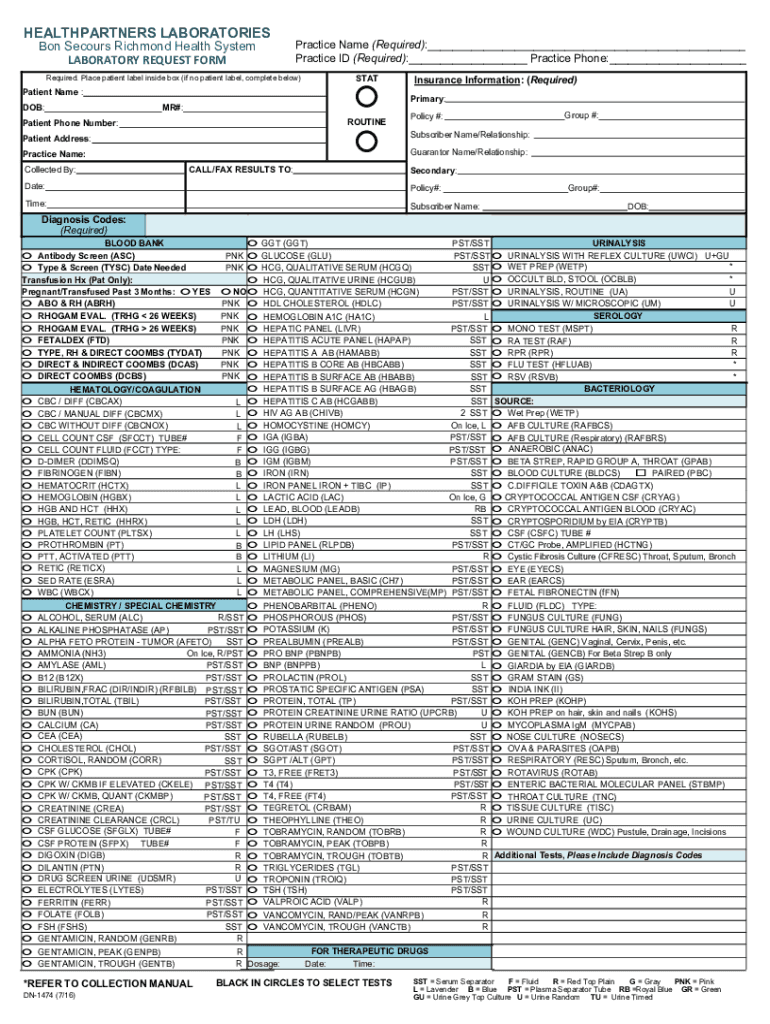 Fillable Online Lab Downtime Request Form Instructions.pdf Fax Email Print - pdfFiller