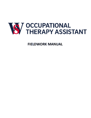 Fillable Online FIELDWORK MANUAL - Department of Occupational Therapy ...