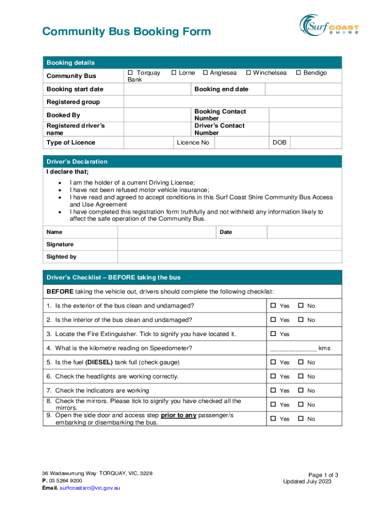 Fillable Online Public Bus, Charter Bus, School Bus ServicesWestern ...