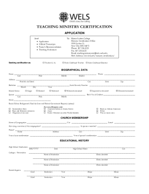 Fillable Online Application form - Teachers' certified statements and transcripts Fax Email ...