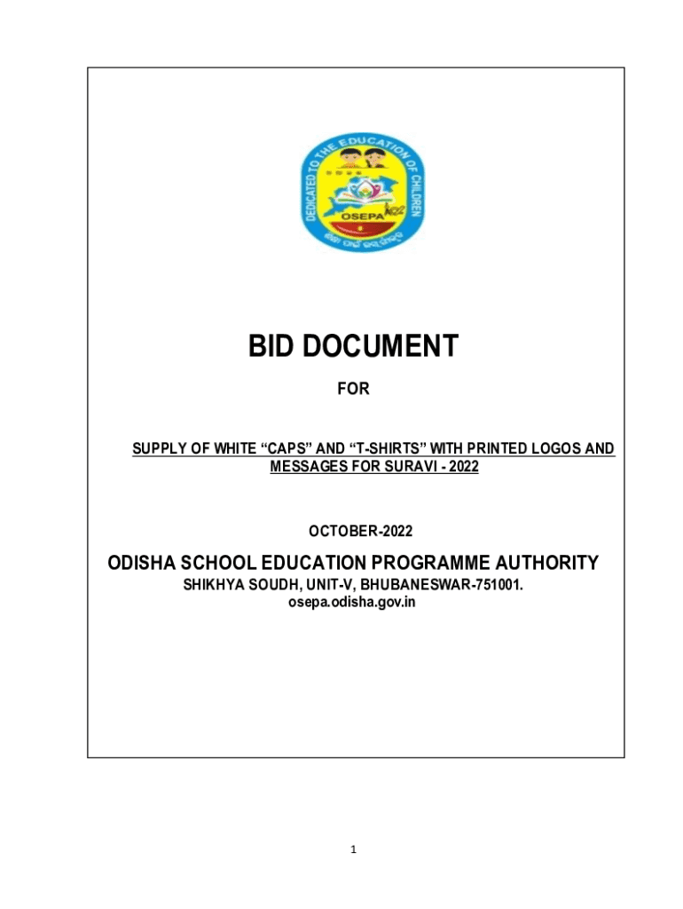 Fillable Online Tender - OSEPA - Government Of Odisha Fax Email Print ...