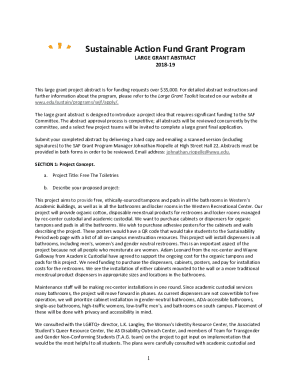 Fillable Online How to Write the Sustainability Section of Your Grant ...