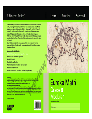 Fillable Online Eureka Math, A Story of Ratios: Grade 8, Module 2: The ...