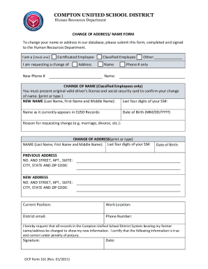 Fillable Online Compton Unified School District Records PDF Form Fax ...