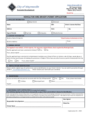 Fillable Online Driver's License - Class D - New Driver - Under age 18 ...