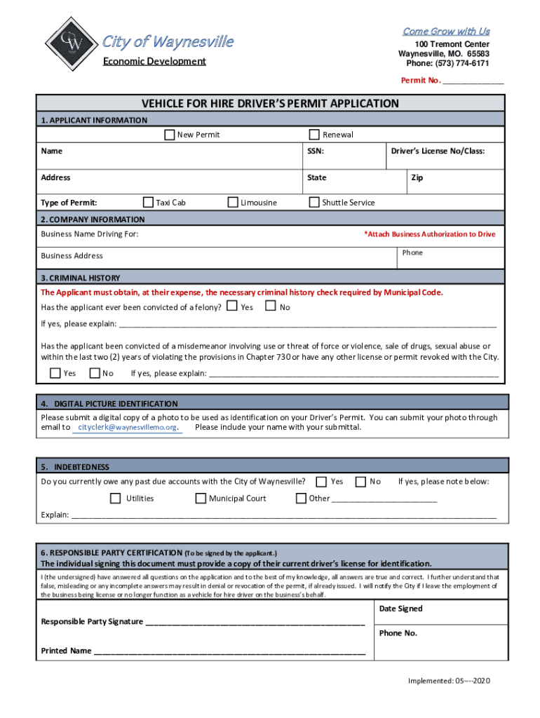 Fillable Online Driver's License - Class D - New Driver - Under age 18 ...