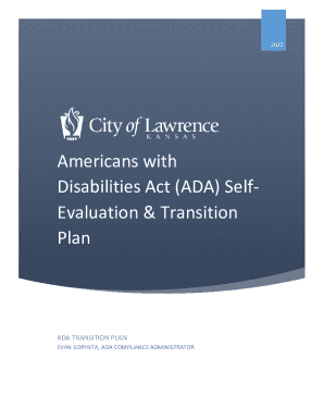 Fillable Online Americans with Disabilities Act (ADA) Self-Evaluation ...