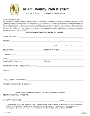 Fillable Online Research Permit word 4-15.docx Fax Email Print - pdfFiller