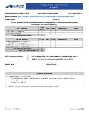 Fillable Online Criminal Justice Law Enforcement Fax Email Print - pdfFiller