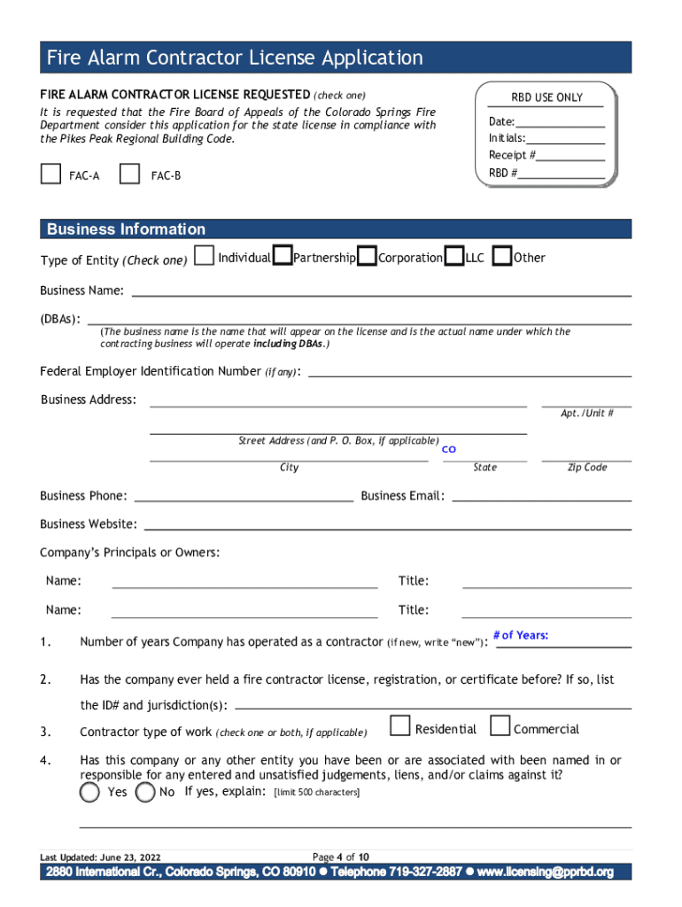 Fillable Online Fire Alarm & Suppression Installer License-Certificate ...