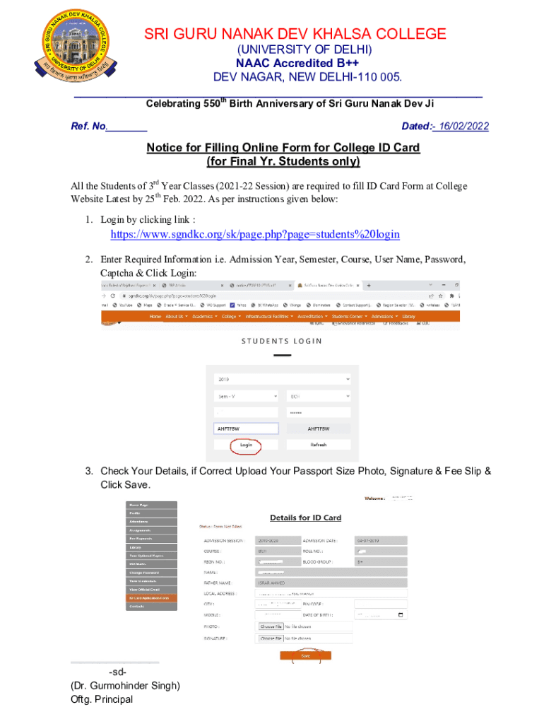 Fillable Online On the occasion of 550th Birth Anniversary of Guru Nanak Dev Ji Fax Email Print ...