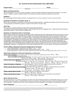 Fillable Online Authorization Forms/Notices / Authorization Forms - DC ...