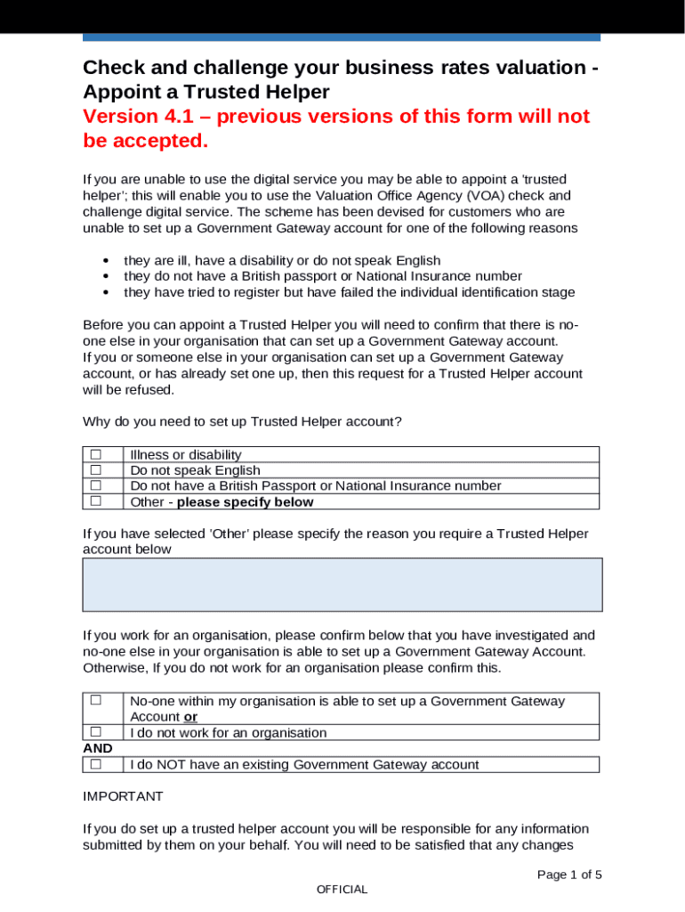 Enter the contact details of the trusted helper you wish to appoint Doc ...