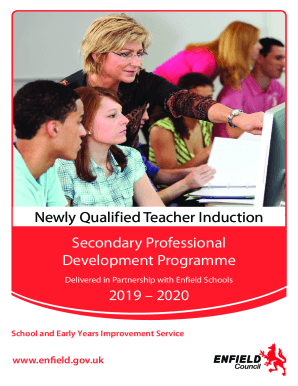 Fillable Online Information for schools and newly qualified teachers ...