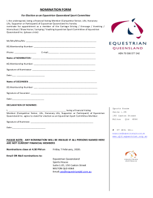 Fillable Online Nominations and eligibility for body corporate committees Fax Email Print ...