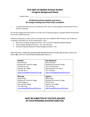 Fillable Online Download the Caregiver Background Check Form Download ...