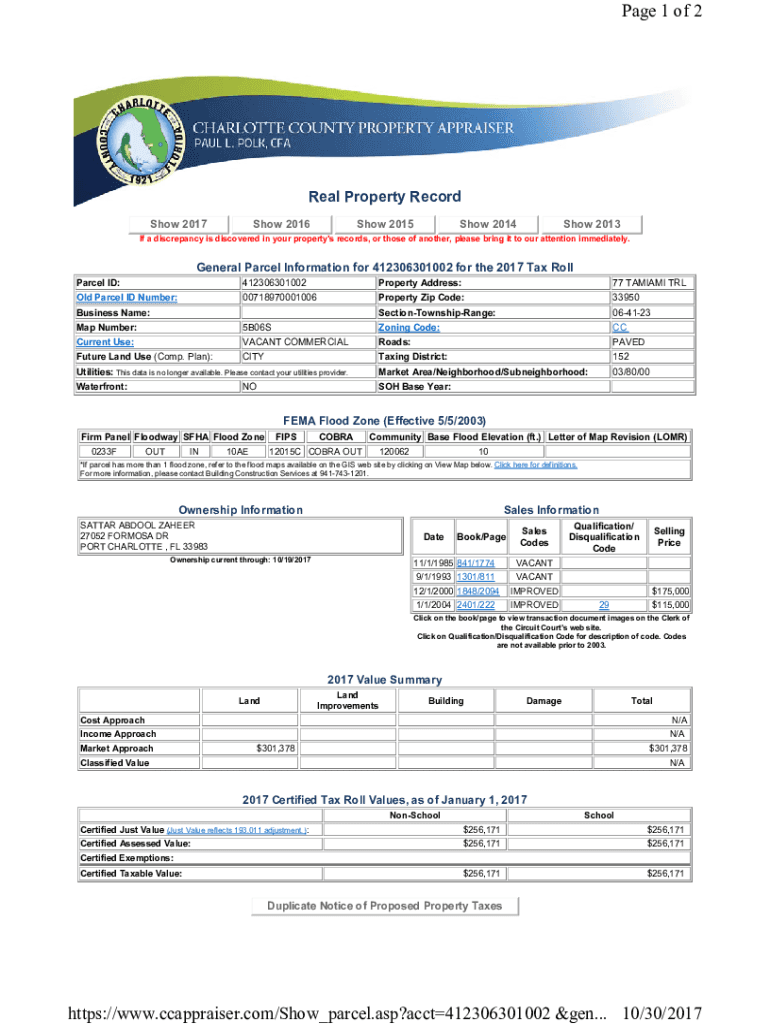Fillable Online Real Property Record Fax Email Print - pdfFiller