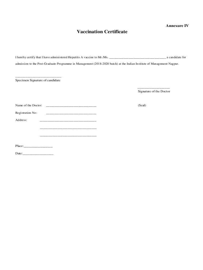 Fillable Online certificate-of-immunization.pdf - University of Northern Colorado Fax Email ...
