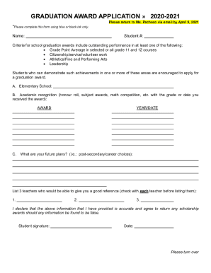 Fillable Online Award ceremony reply form Fax Email Print - pdfFiller