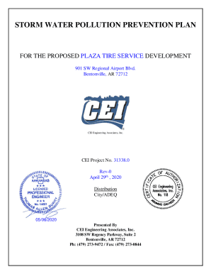 Fillable Online storm water pollution prevention plan Fax Email Print - pdfFiller