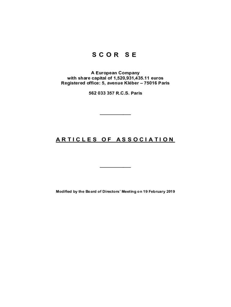 Fillable Online SCOR SE (SCR.PA) Stock Price, News, Quote & History Fax ...