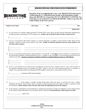 Fillable Online 2020-2021 V1 Verification Worksheet- INDEPENDENT Fax Email Print - pdfFiller