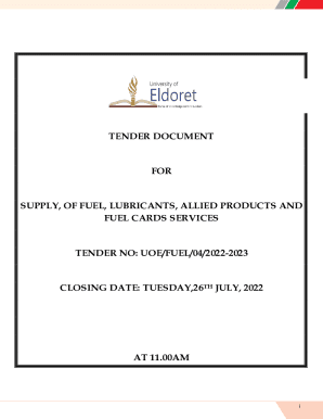 Fillable Online Bulk Fuel, Fuel Card Services and Oils, Lubricants and ...