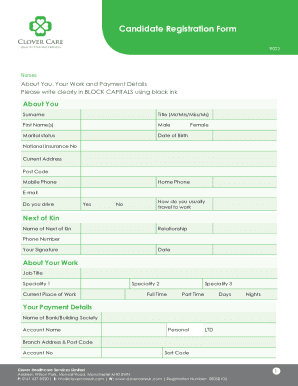 Fillable Online Please type or write in black ink using BLOCK CAPITALS ...