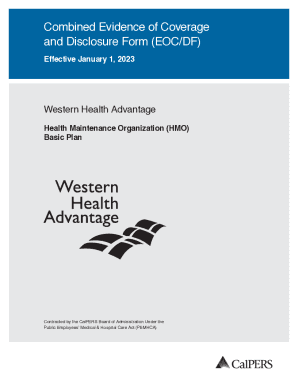 Fillable Online Evidence of Coverage and Plan Document Fax Email Print ...