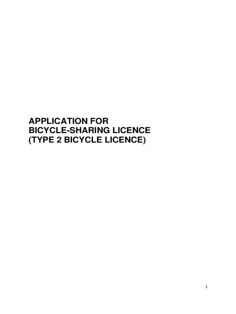 Fillable Online LTA opens new licence application cycle for bike ...