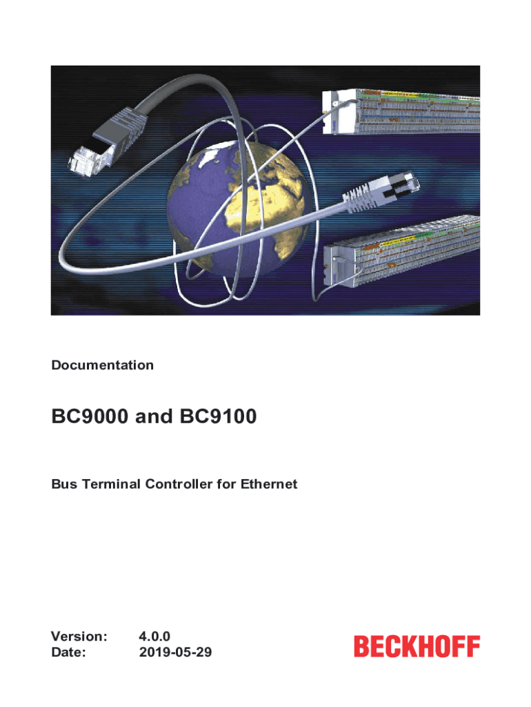 Fillable Online Documentation BC9000 and BC9100. BC9000 and BC9100 Bus ...