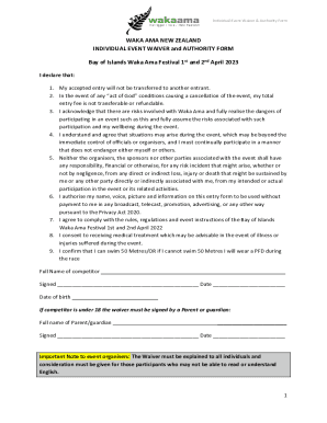 Fillable Online Your Event Liability Waiver Form Made EasyWaiverSign ...