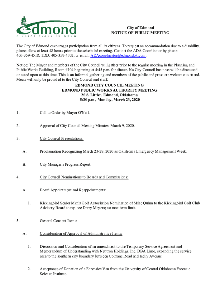 Fillable Online Notice Under The Americans With Disabilities Act ...