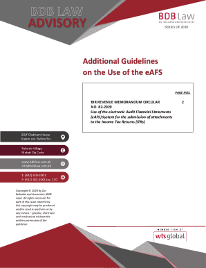 Fillable Online BIR Guidelines for eAFS system for attachments of ...