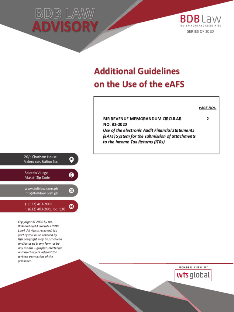 Fillable Online BIR Guidelines for eAFS system for attachments of Income Tax ... Fax Email Print ...