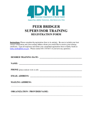 Fillable Online Peer Recovery Support Series, Section V: Supervision ...