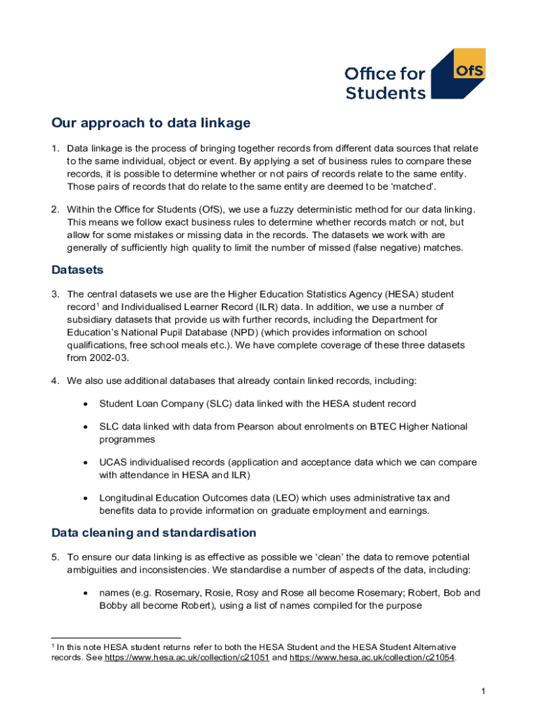 Fillable Online What is Data Linkage? - Menzies Institute for Medical Research Fax Email Print ...
