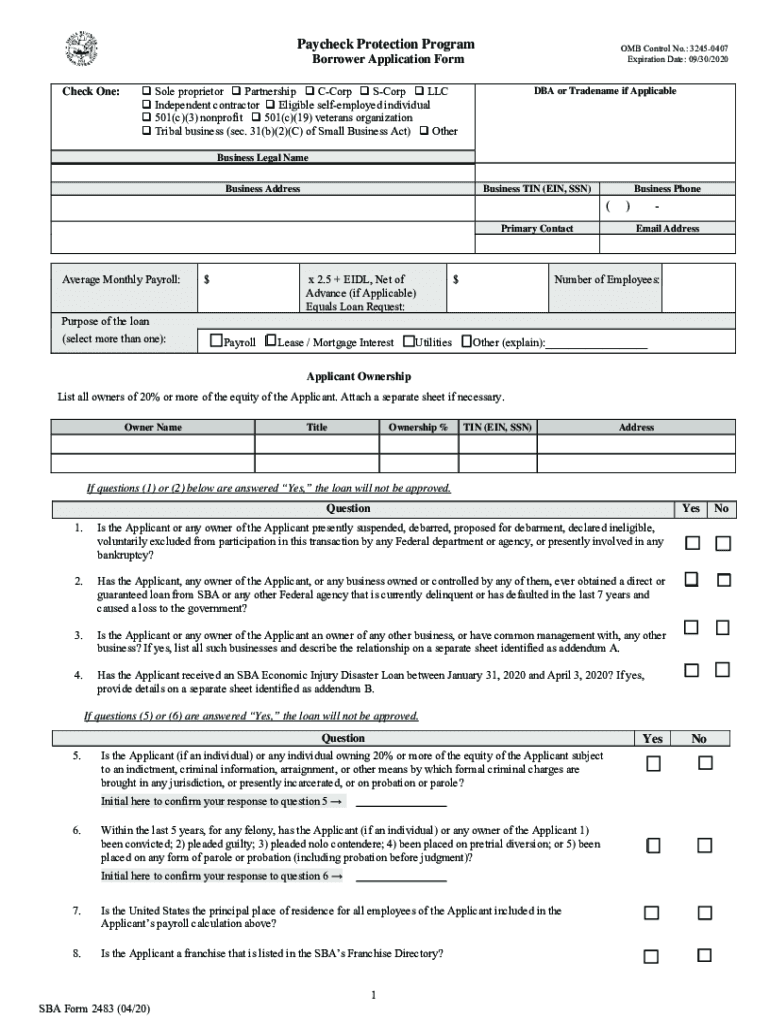 Fillable Online Borrower Application Form - Stride Bank Fax Email Print ...